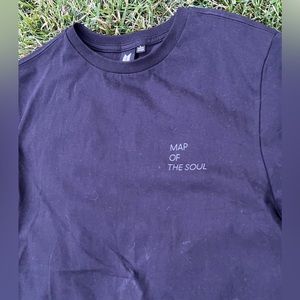 Bts | Tops | Bts Tour Merch Map Of The Soul Black Tshirt Mots | Poshmark